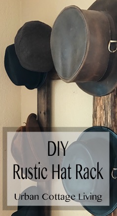 DIY Rustic Hat Rack • Urban Cottage Living