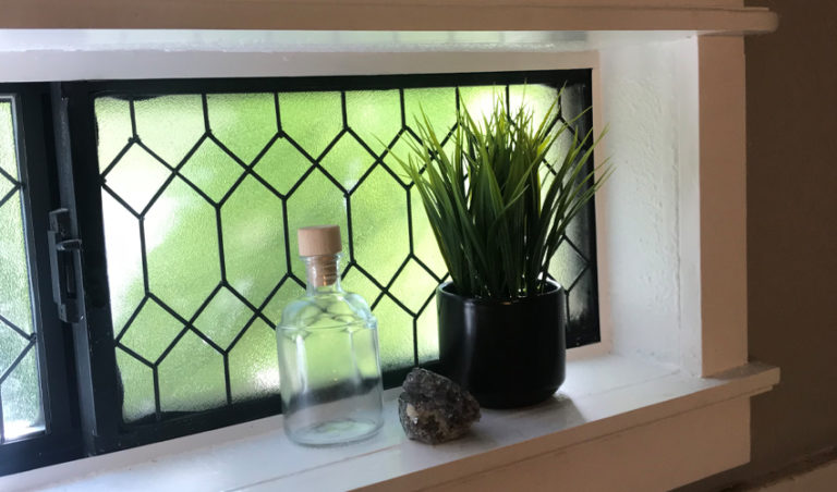 DIY Faux Leaded Glass Window • Urban Cottage Living